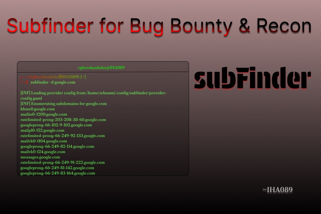 How to Use Subfinder for Bug Bounty & Recon » IHA089